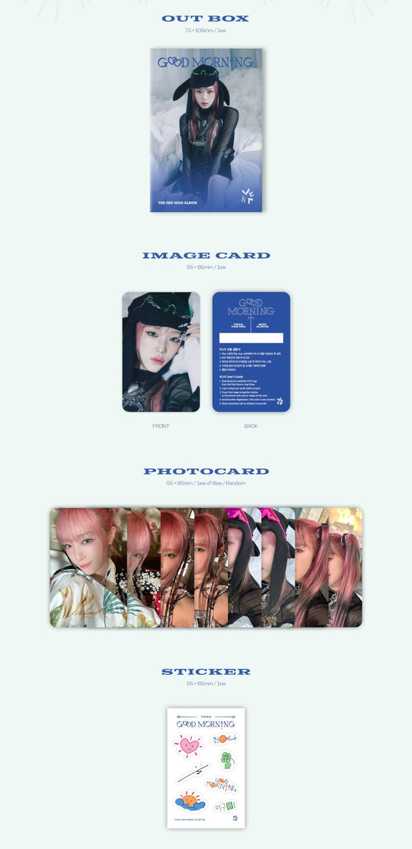 YENA - Good Morning (PLVE ver. - Random*) -Digital Card - K-Pop Time