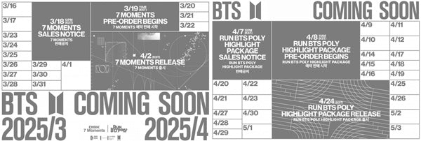 BTS has announced the launch of two new projects 'BTS 7 Moments' and