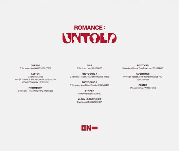 ENHYPEN - ROMANCE : UNTOLD - K-Pop Time