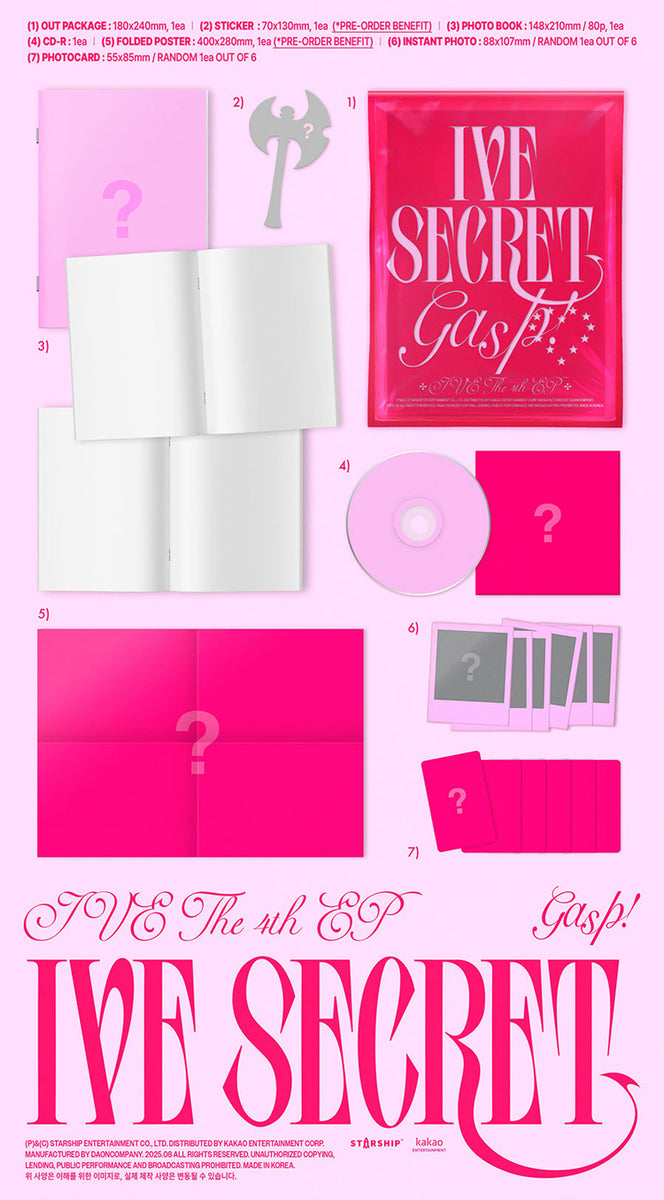 IVE - IVE SECRET / Standard versions - K-Pop Time