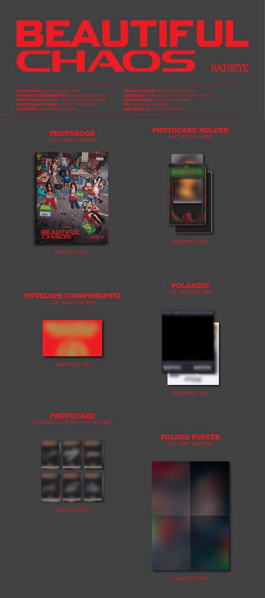 KATSEYE - BEAUTIFUL CHAOS *LIMITED STOCK!!* - K-Pop Time