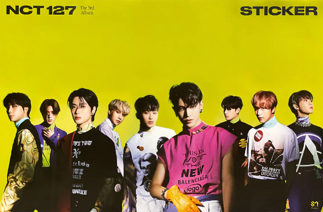Poster: NCT 127 - Sticker (GROUP OR MEMBER VERSIONS) - K-Pop Time