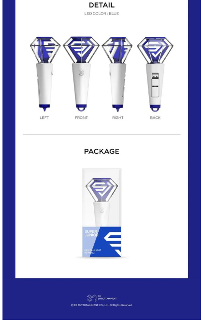SUPER JUNIOR - MINI FANLIGHT KEYRING VER.2.0 - K-Pop Time