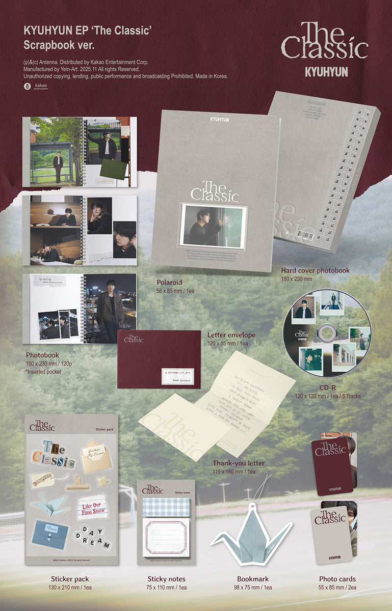 KYUHYUN (Super Junior) - The Classic / Scrapbook Ver. - K-Pop Time