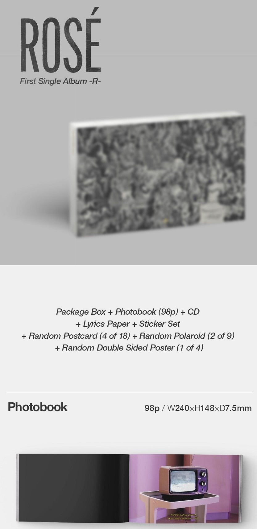 Rosé (BLACKPINK) - First Single Album: R - K-Pop Time