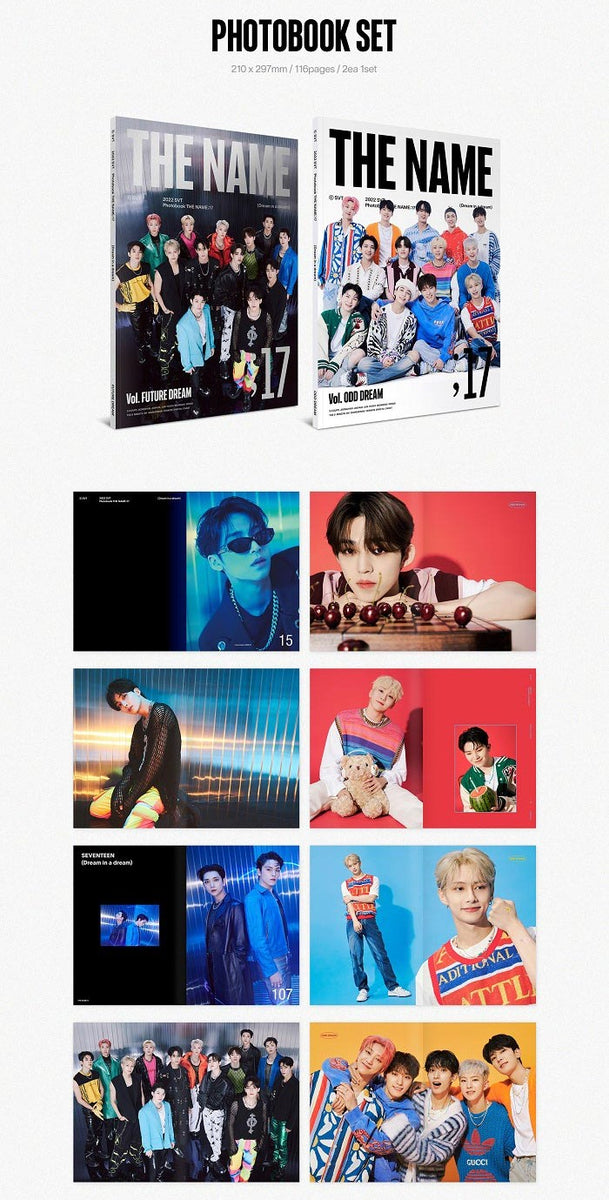 SEVENTEEN - 2022 SVT PHOTOBOOK 'THE NAME:17' - K-Pop Time